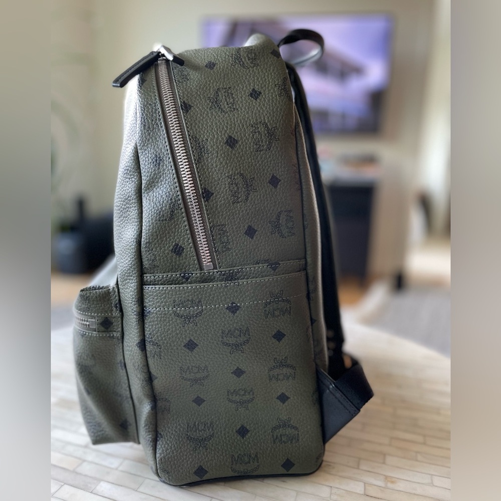 Mcm Green Backpack - Gem